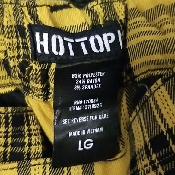 Hot Topic | Pants & Jumpsuits | Yellow Plaid Pants | Poshmark